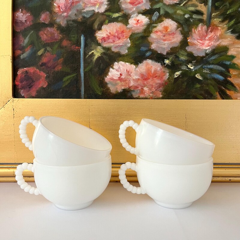 Milk Glass Mugs - Etsy