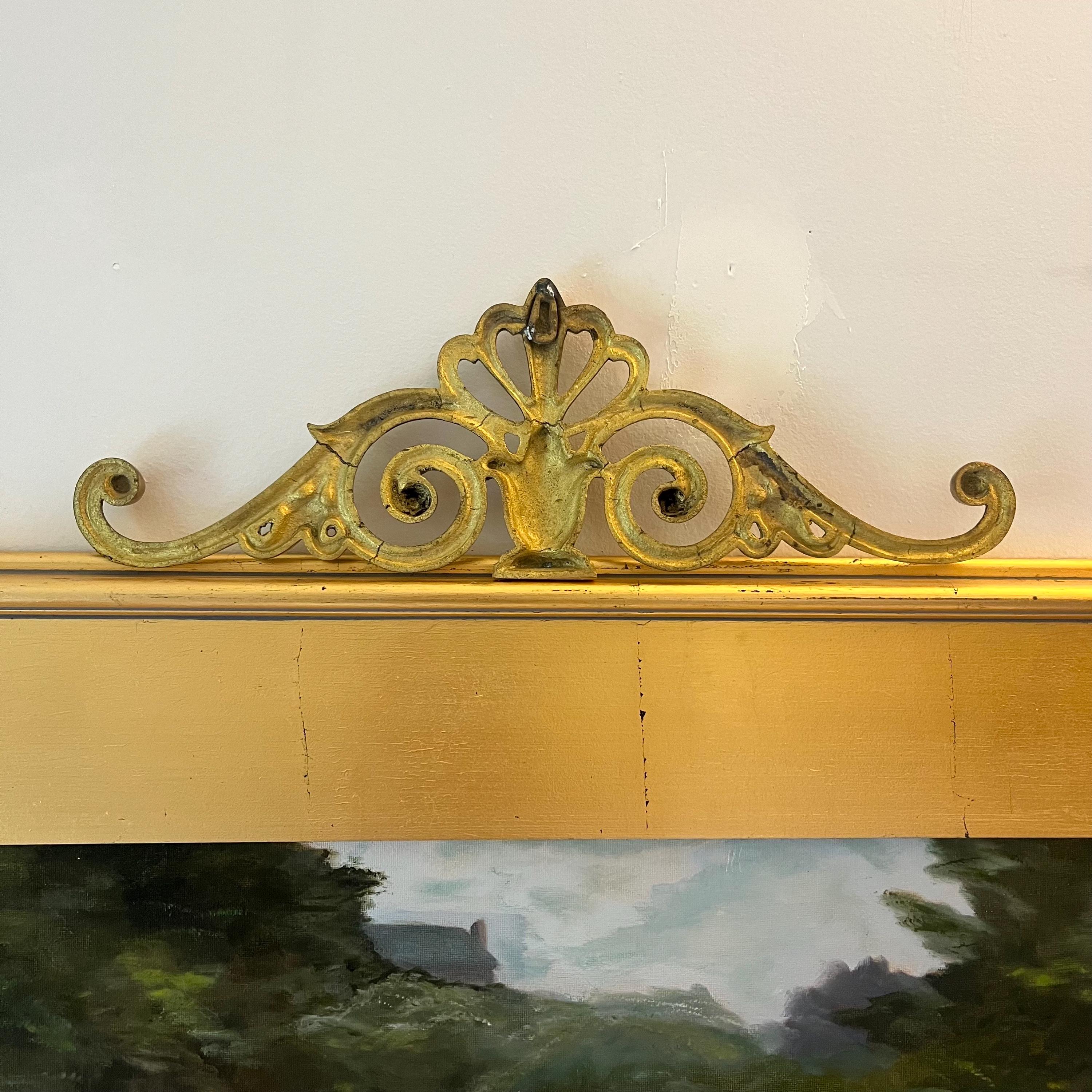 Vintage Heavy Brass Gold Pediment / Door Topper / Ornate Trim - Etsy