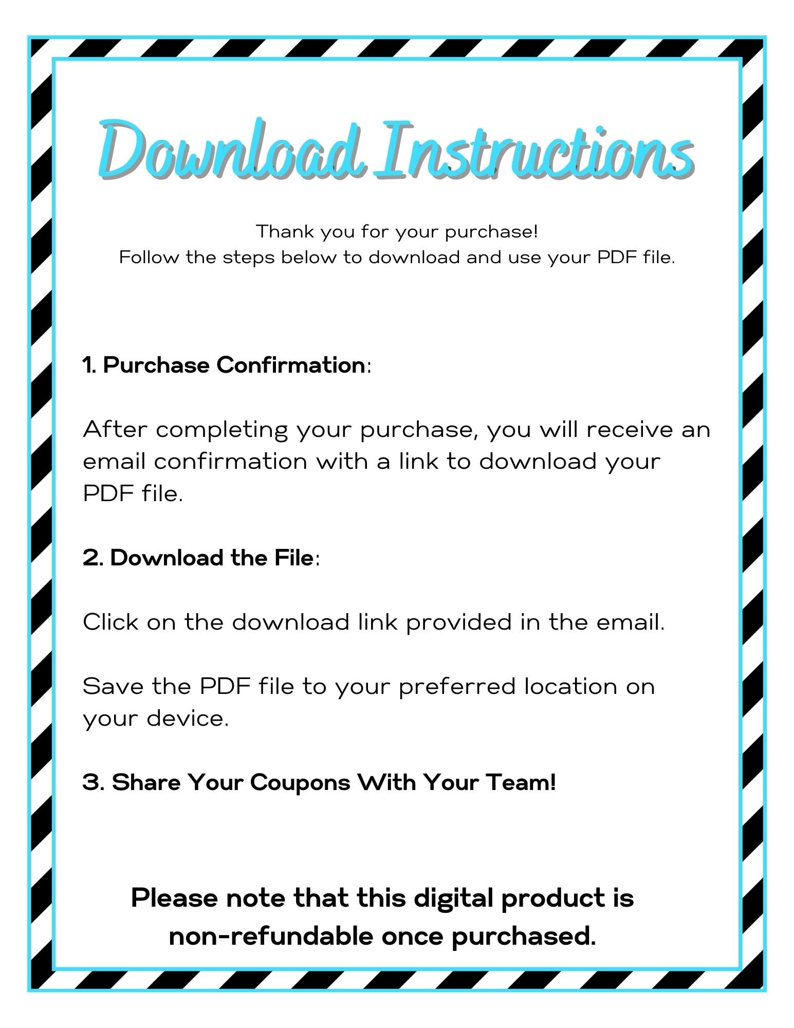 Employee Appreciation Printable Coupon Pack Fun Rewards & Recognition ...