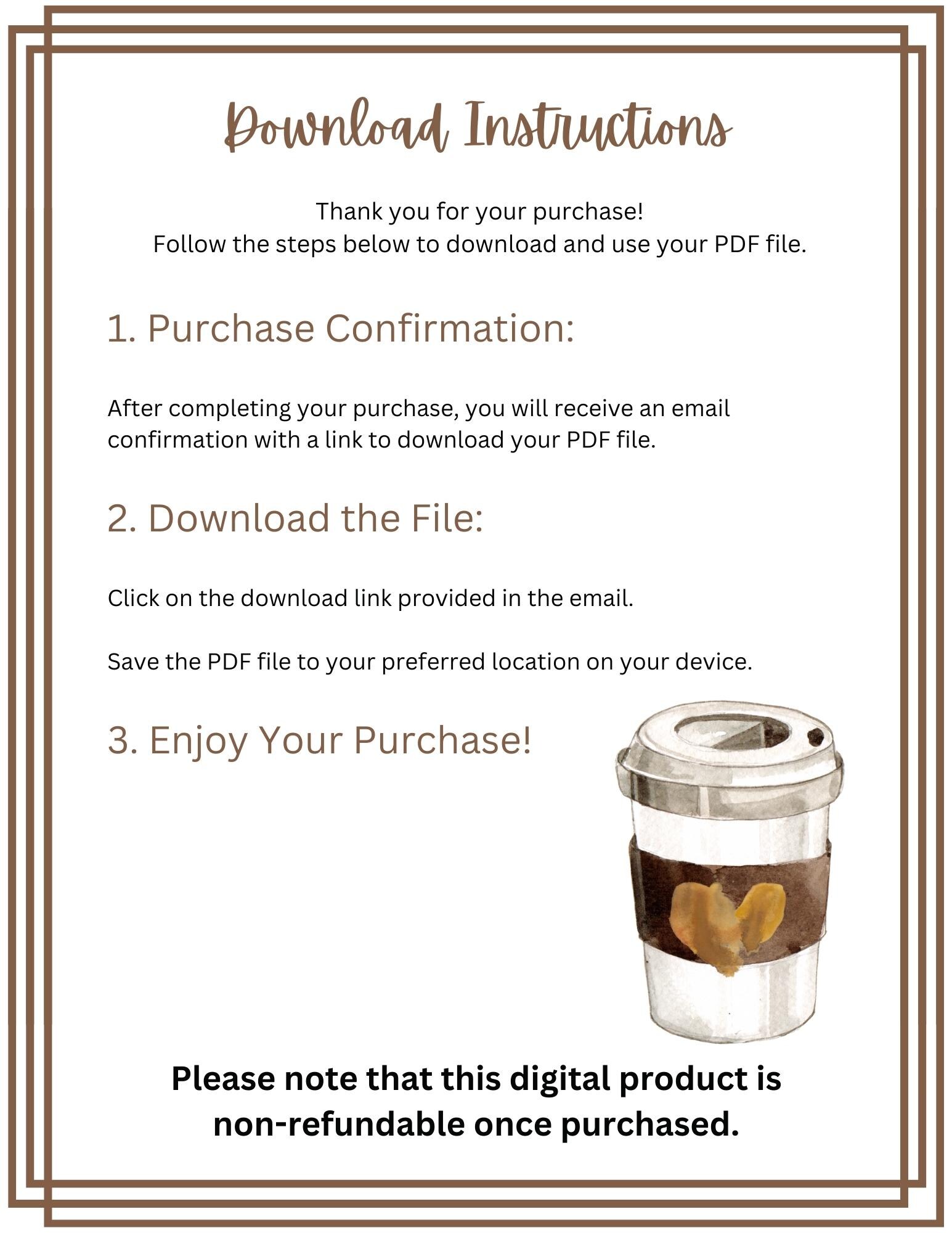 Coffee Poster Espresso Printable DIY Recipe With Ingredients ...