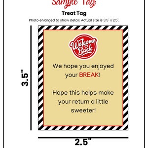 Welcome Back Treat! Gift Tags for Kitkat Candy Bars - Printable PDF ...