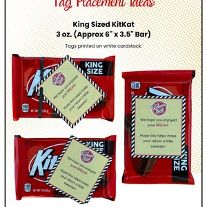 Welcome Back Treat! Gift Tags for Kitkat Candy Bars - Printable PDF ...
