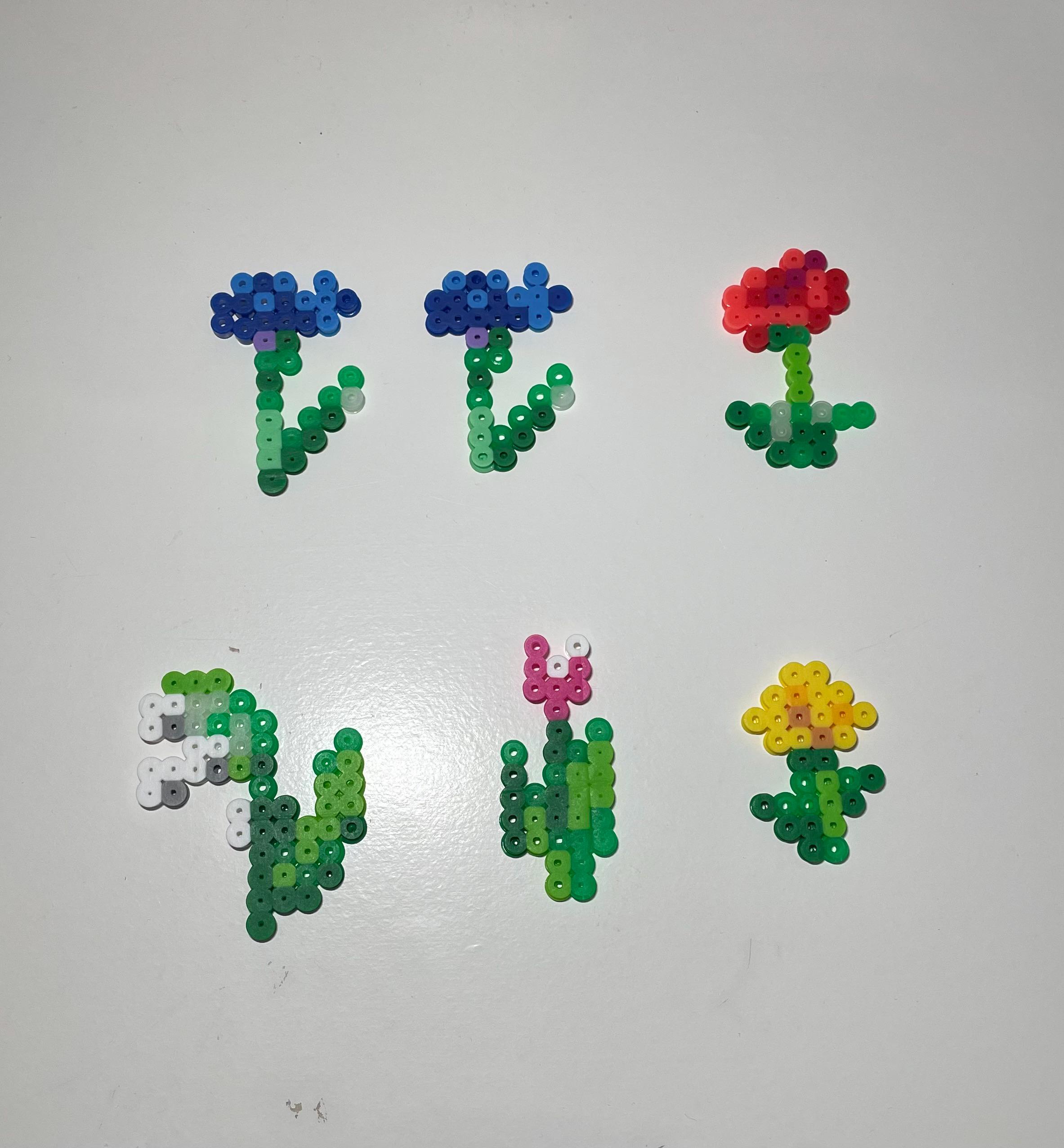 Minecraft Flower Food Mobs Animals Cute Perler Beads for Kandi ...