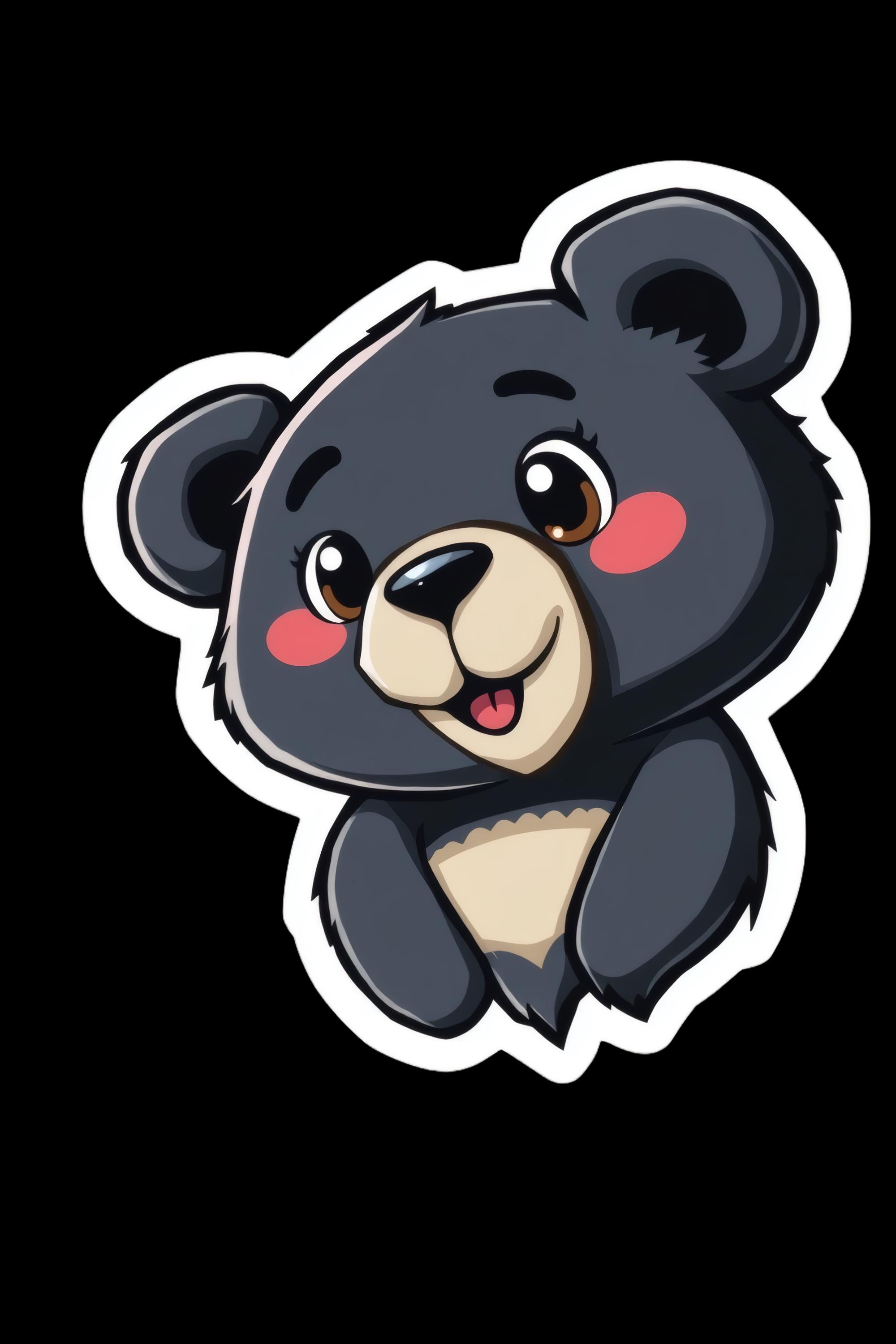30 Cute Bear Sticker Bundle | Printable Digital Sticker Pack 1 | PNG ...