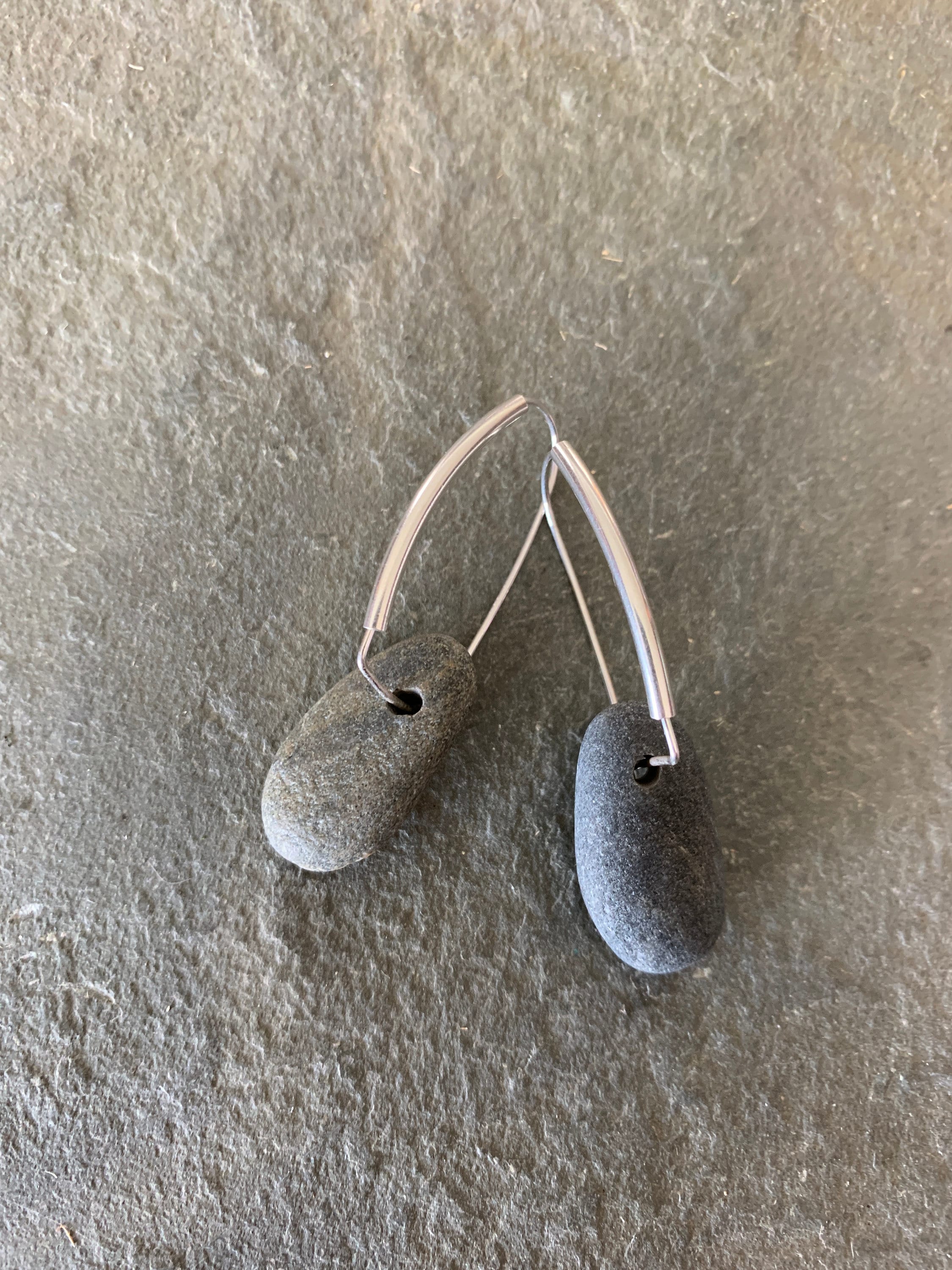 Beach Stone Earrings, Pebbles, River Rocks, Beach Stone Jewelry - Etsy