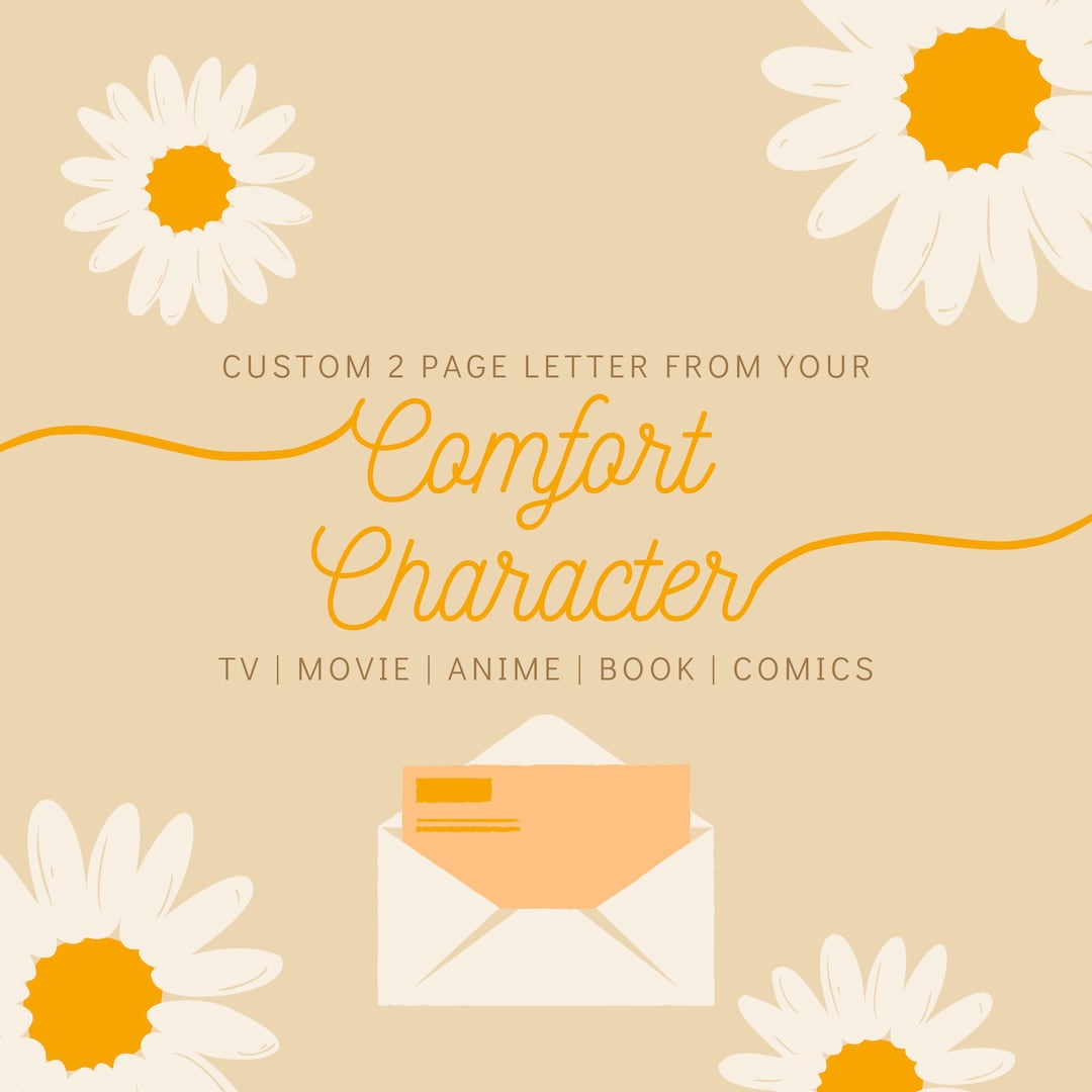 Custom Comfort Character Letter | Penpal Letter Comforting ...