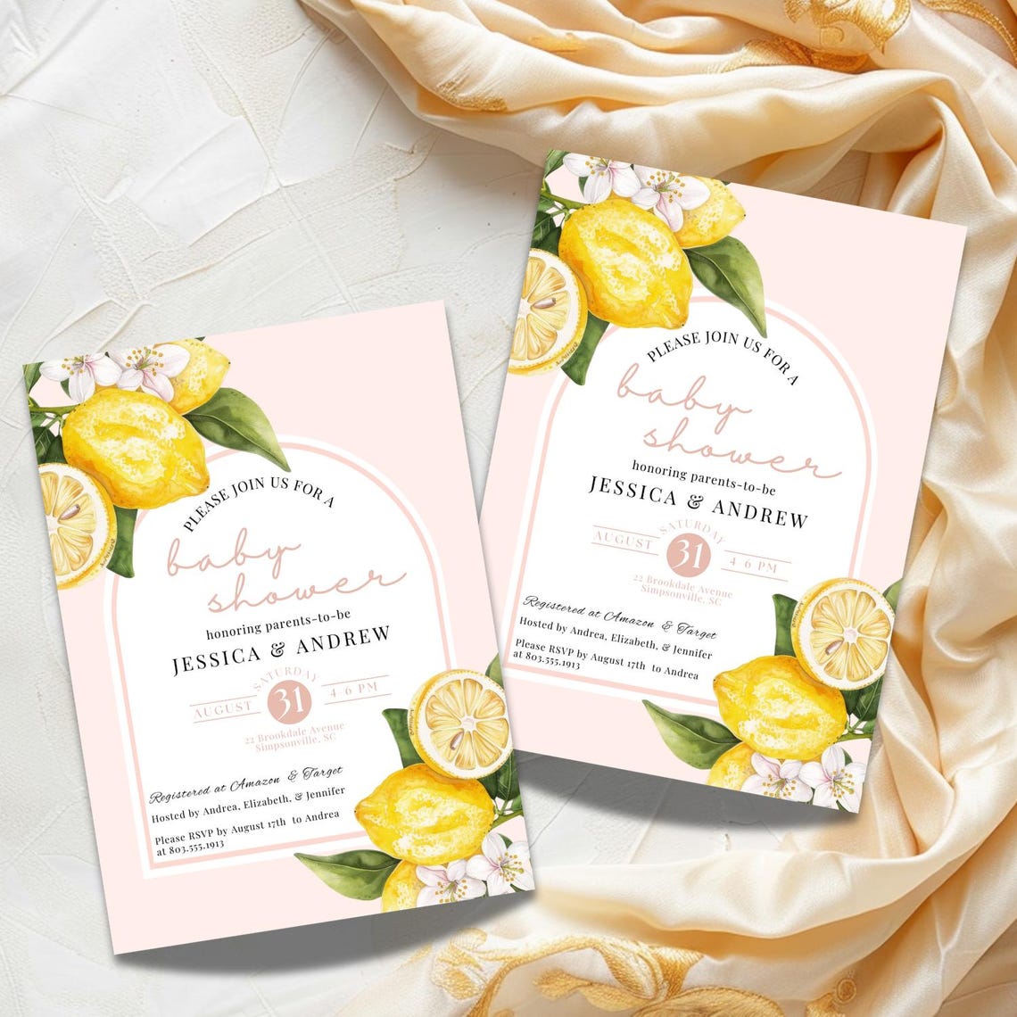 Lemon Baby Shower Invitation , Baby Shower Invitation, Lemon Baby ...