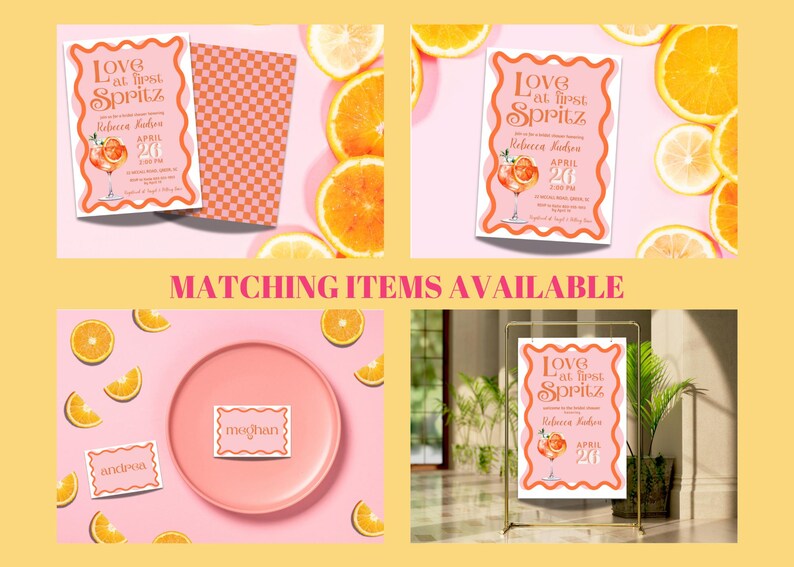 Love at First Spritz Bridal Shower, Spritz Welcome Sign, Aperol Spritz ...