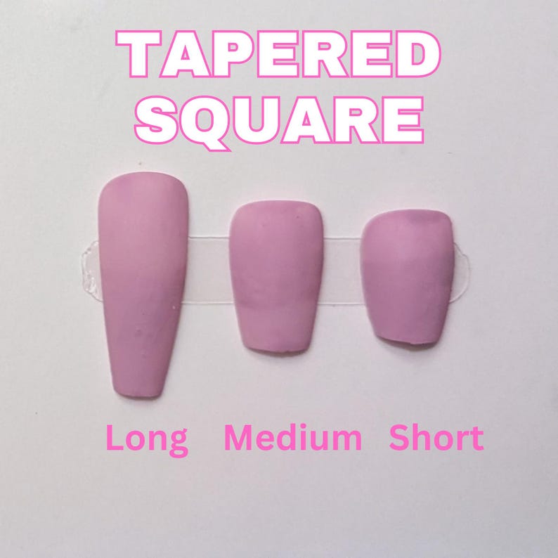 Custom or Freestyle, Sculpted 3D Press on Nails SQUARE Shape (see ...