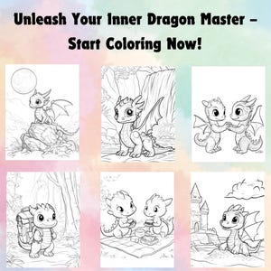 Baby Dragon Coloring Book for Kids – Fun and Easy Printable Coloring ...