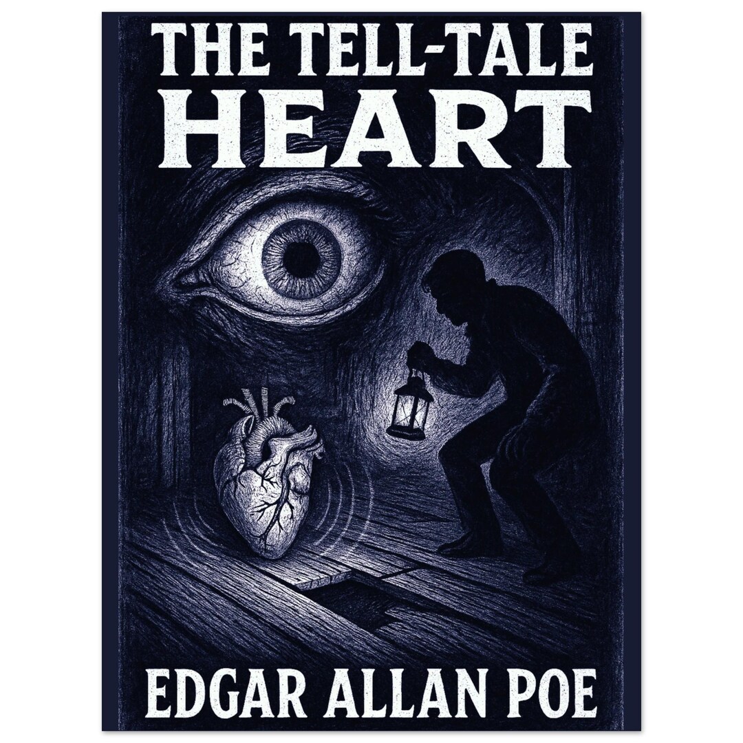 The Tell-tale Heart Poster – Poe Gothic Wall Art | Classic Short Story ...