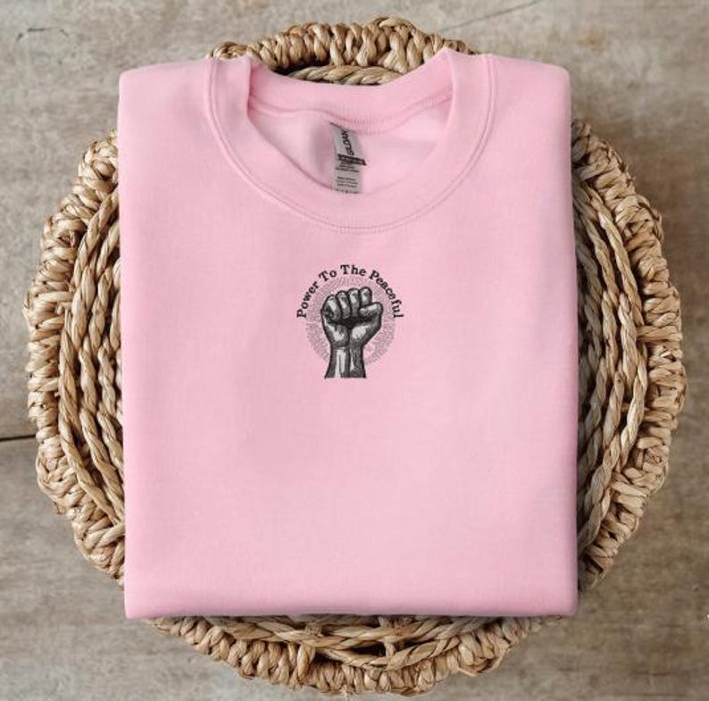Power to Peaceful Embroidery Design, Political Design, Machine ...
