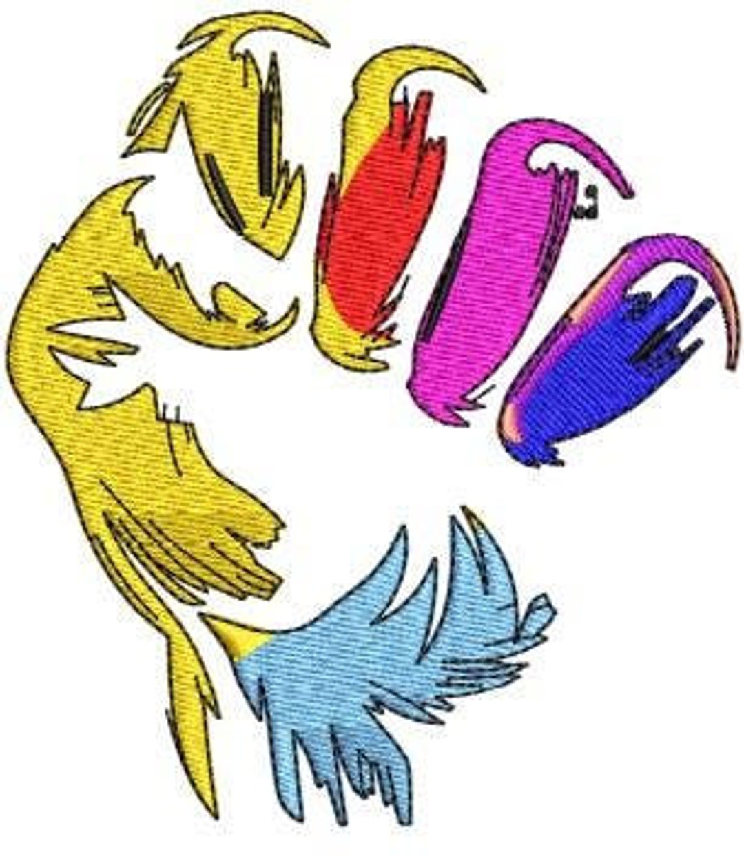 Fist Embroidery Design, Peace Symbol File, Machine Embroidery Designs ...