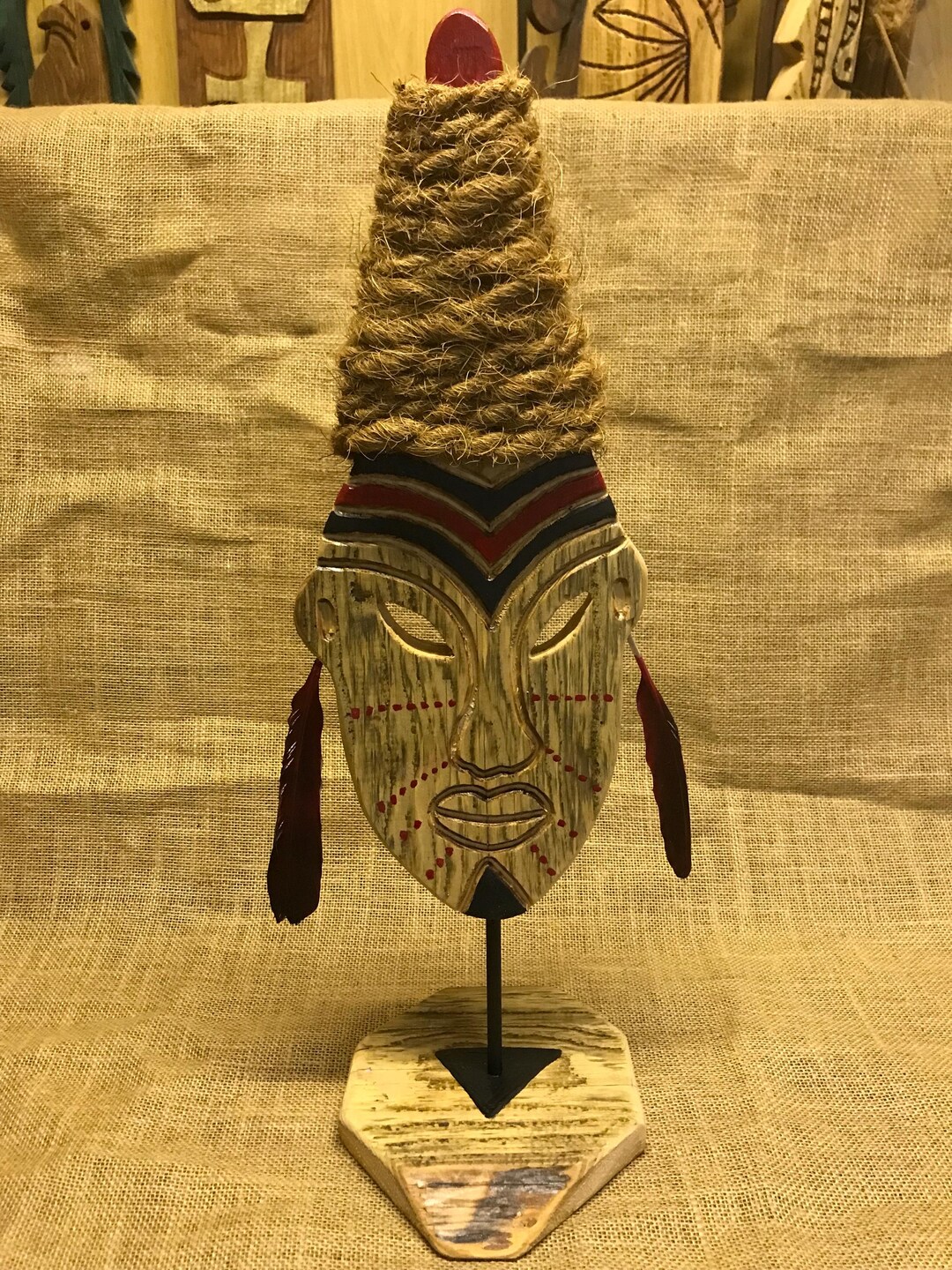 Wood Art From Reclaimed Wood “bana” - Etsy