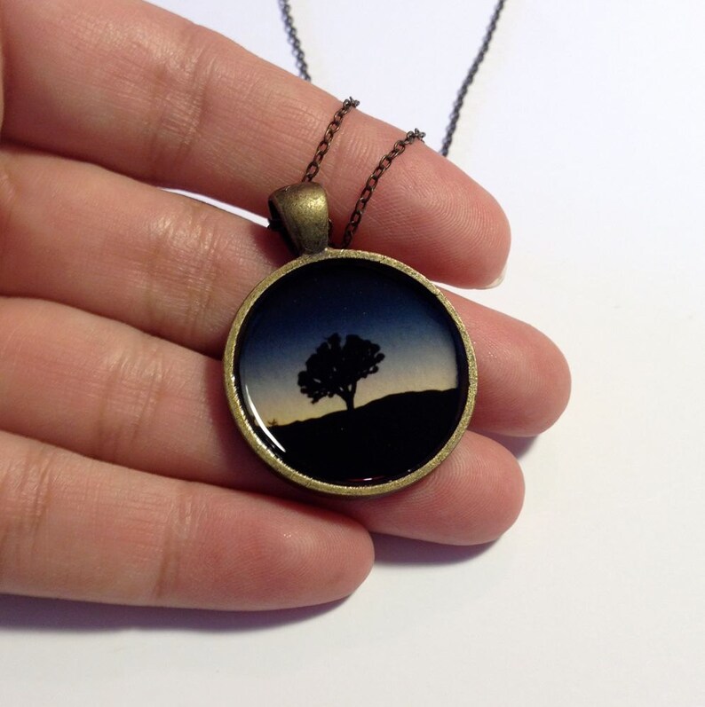 Joshua Tree Pendant California Desert Photo Necklace Deep - Etsy