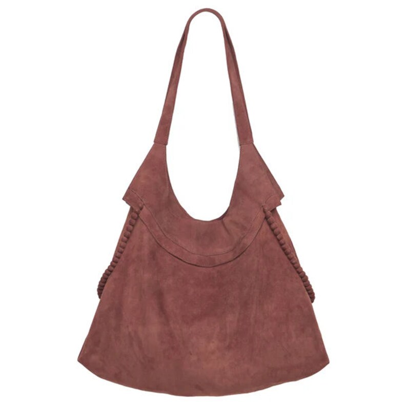 Hobo Chic Tobacco Leather Hobo Bag Handmade Bohemian Handbag With ...