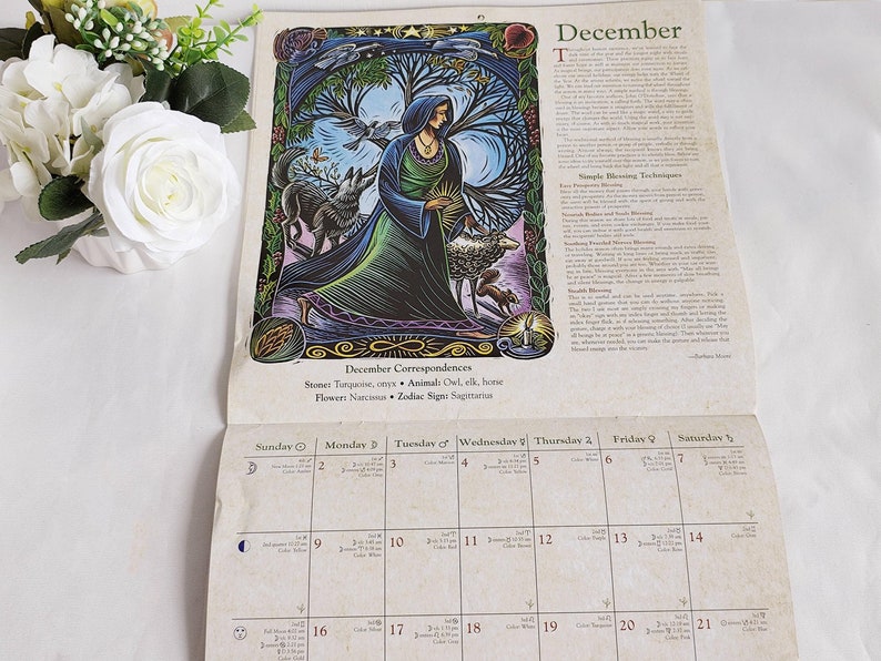 Witchy Planner 2025, Pagan Calendar 2025 Pages, Witchcraft Journal ...