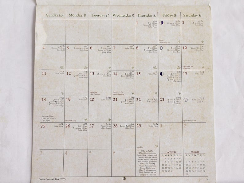 Witchy Planner 2025, Pagan Calendar 2025 Pages, Witchcraft Journal ...