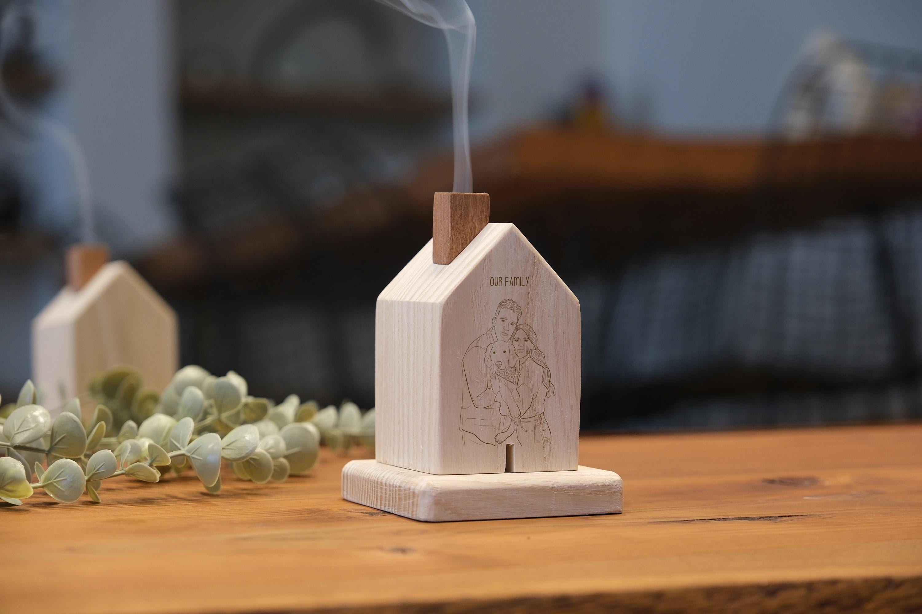 Custom Family Portrait Home Decor, Incense Holder With Portrait Print ...