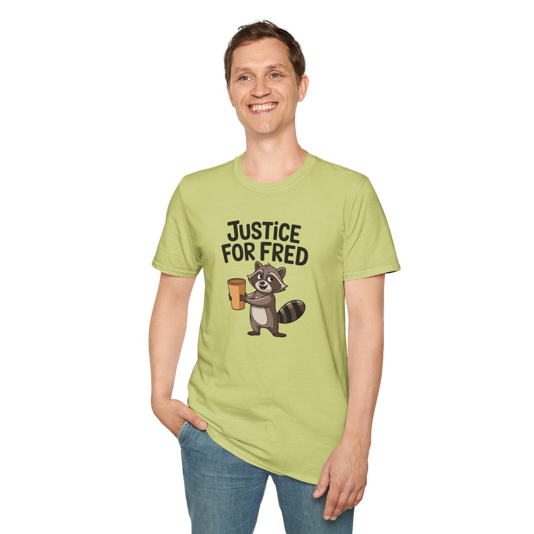 Justice for Fred the Racoon T-shirt Cute Animal Art Support Squirrel ...