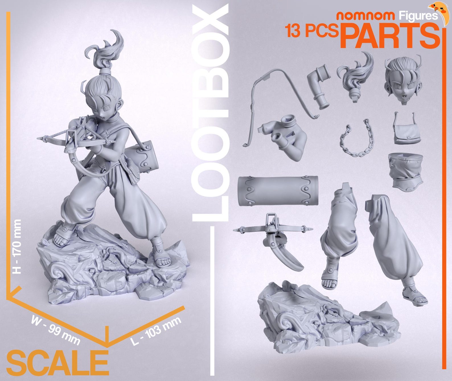 Marle- Chrono Trigger | 14K | 1:10 Scale | 3d Printed Figure ...