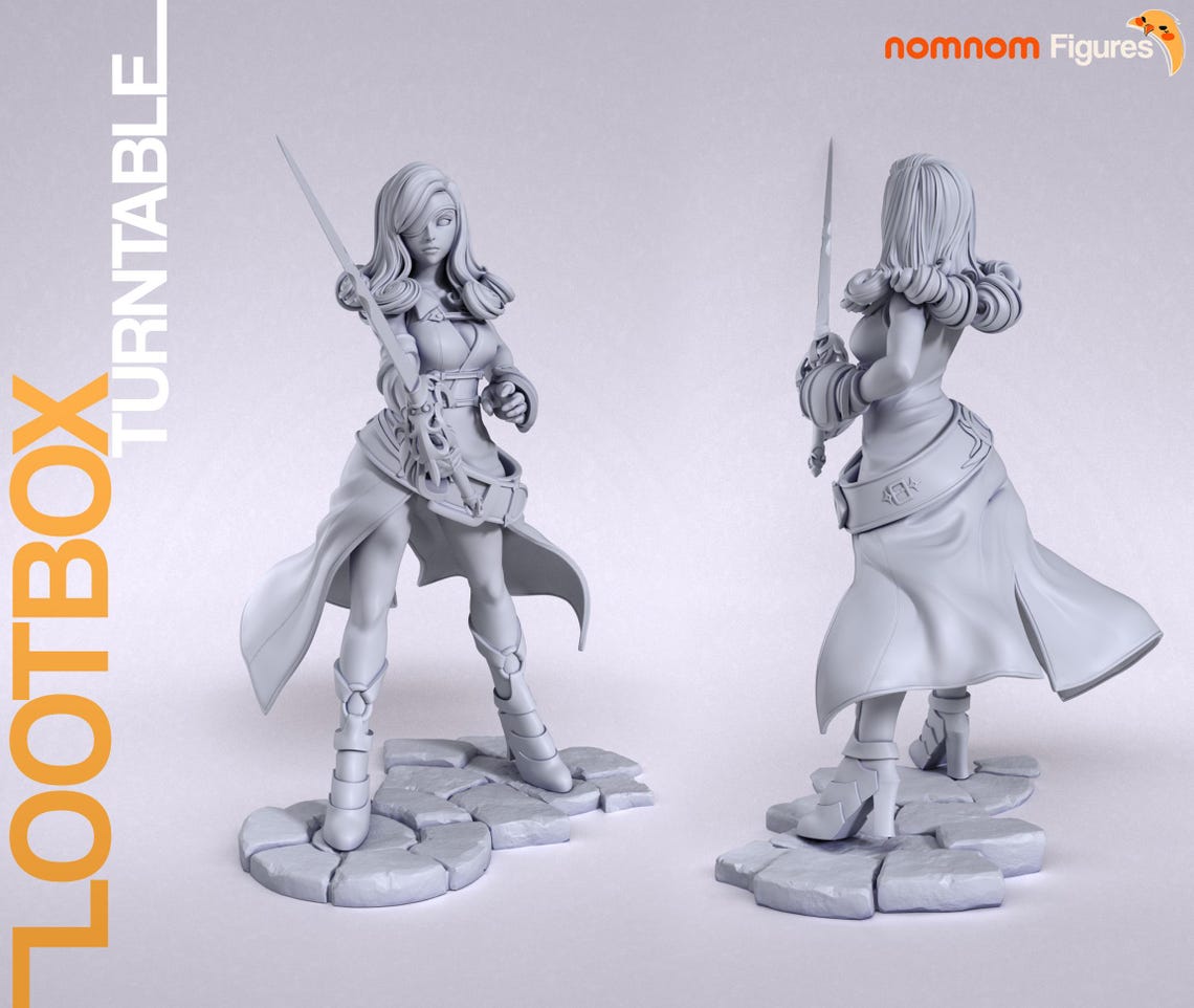 Beatrix- FF9 | 14K | 1:10 Scale | 3d Printed Figure | Unassembled ...