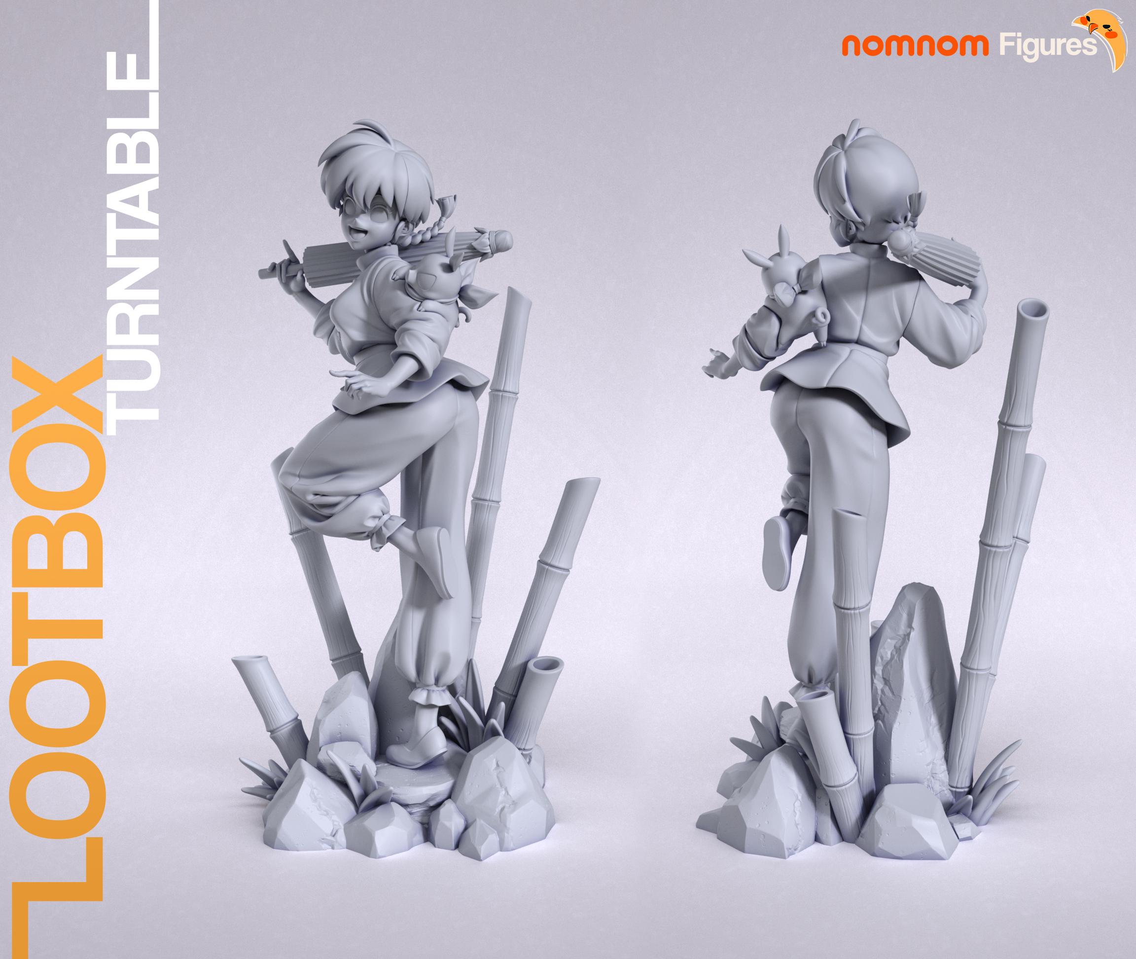 Ranma 1/2 | 14K | 1:10 Scale | 3d Printed Figure | Unassembled ...