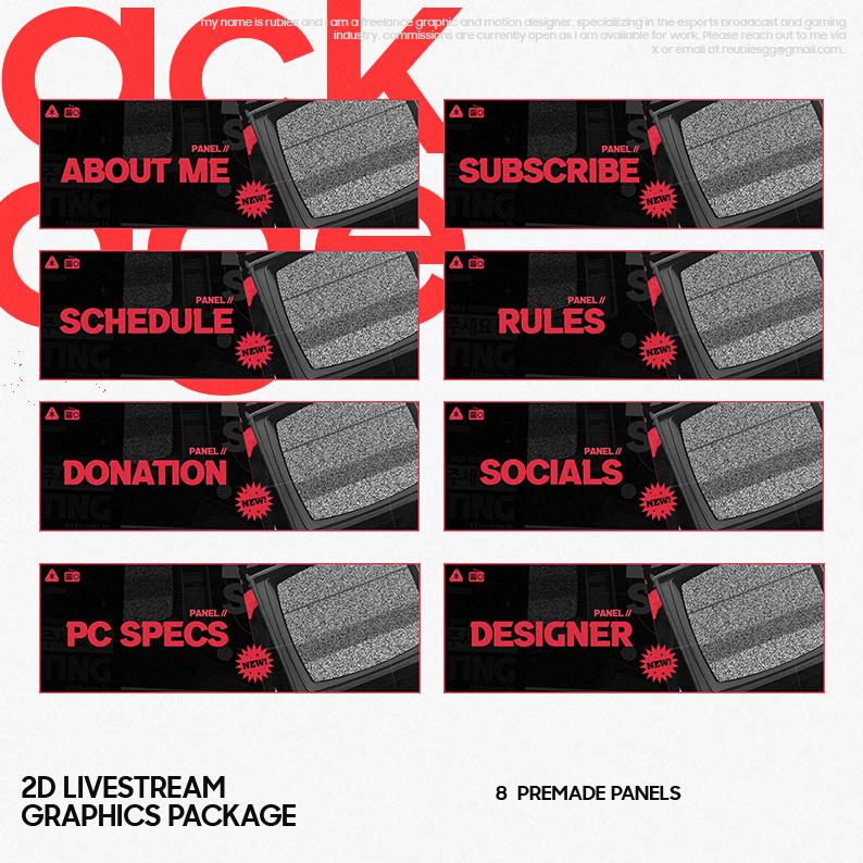 ZZZ Animated Overlay ZZZ Animated Twitch Y2k Stream Graphics Overlays ...