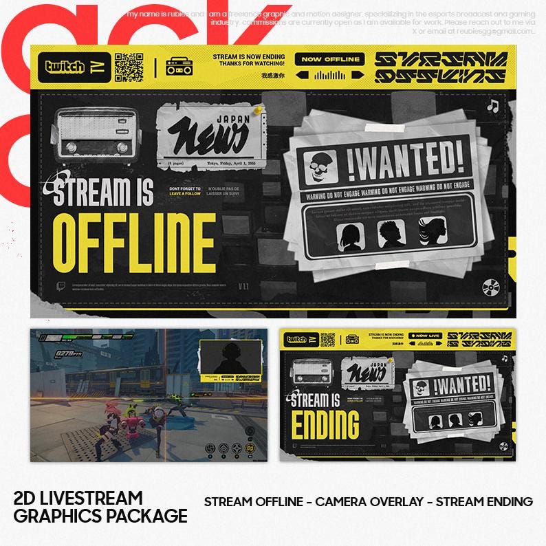ZZZ Overlay Graphics ZZZ Twitch Stream ZZZ Stream Graphics 2D Zenless ...
