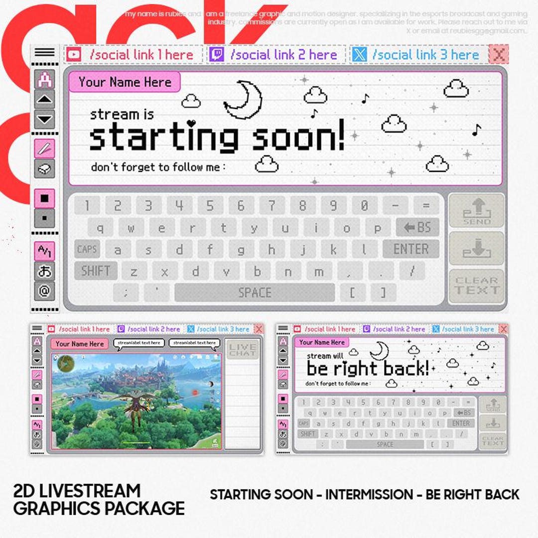 Pictochat Twitch Overlay Pictochat Stream Overlay Pictochat Scenes ...