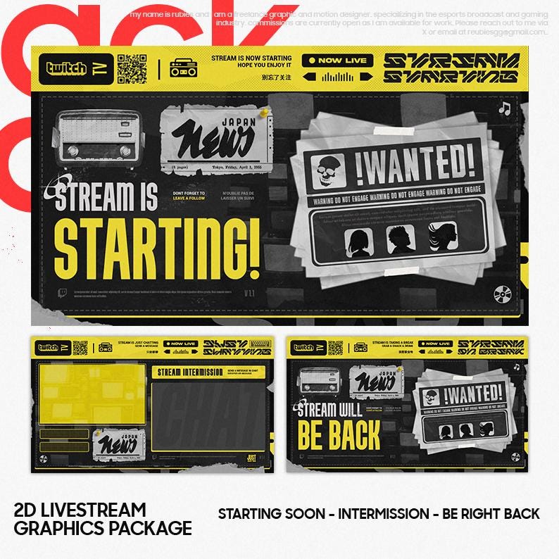 ZZZ Overlay Graphics ZZZ Twitch Stream ZZZ Stream Graphics 2D Zenless ...