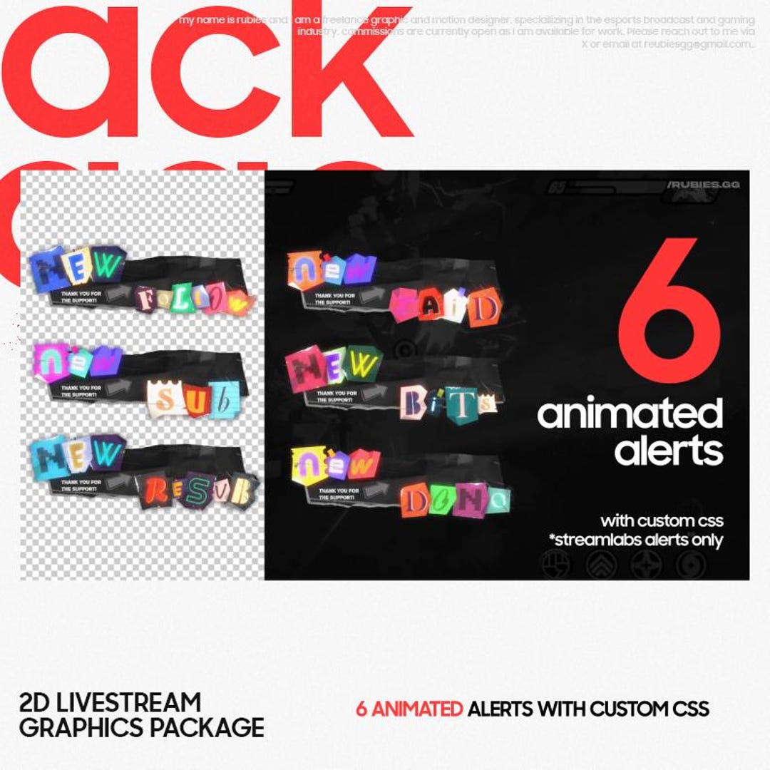 Ransom Twitch Alerts Paper Tear Alerts 2D Streaming Graphics With ...