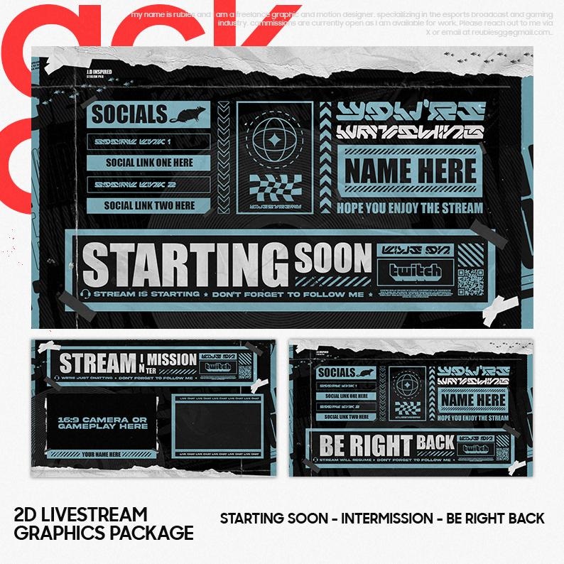 ZZZ Twitch Stream Package ZZZ Stream Graphics 2D Zenless Zone Zero ...