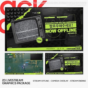 ZZZ Animated Overlay ZZZ Animated Twitch Y2k Stream Graphics Overlays ...