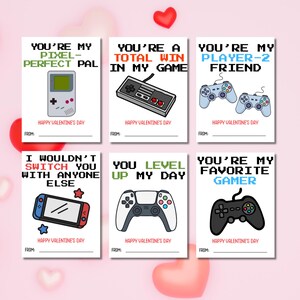 Printable Gaming Valentine’s Day Cards – Classroom & Teacher Cards ...