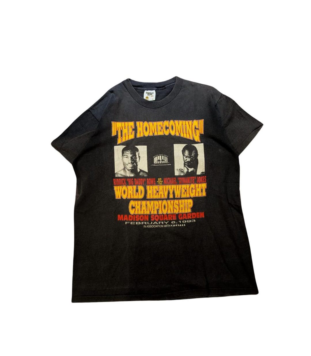 1993 Riddick Bowe World Heavy Weight Championship Boxing RARE T-shirt ...