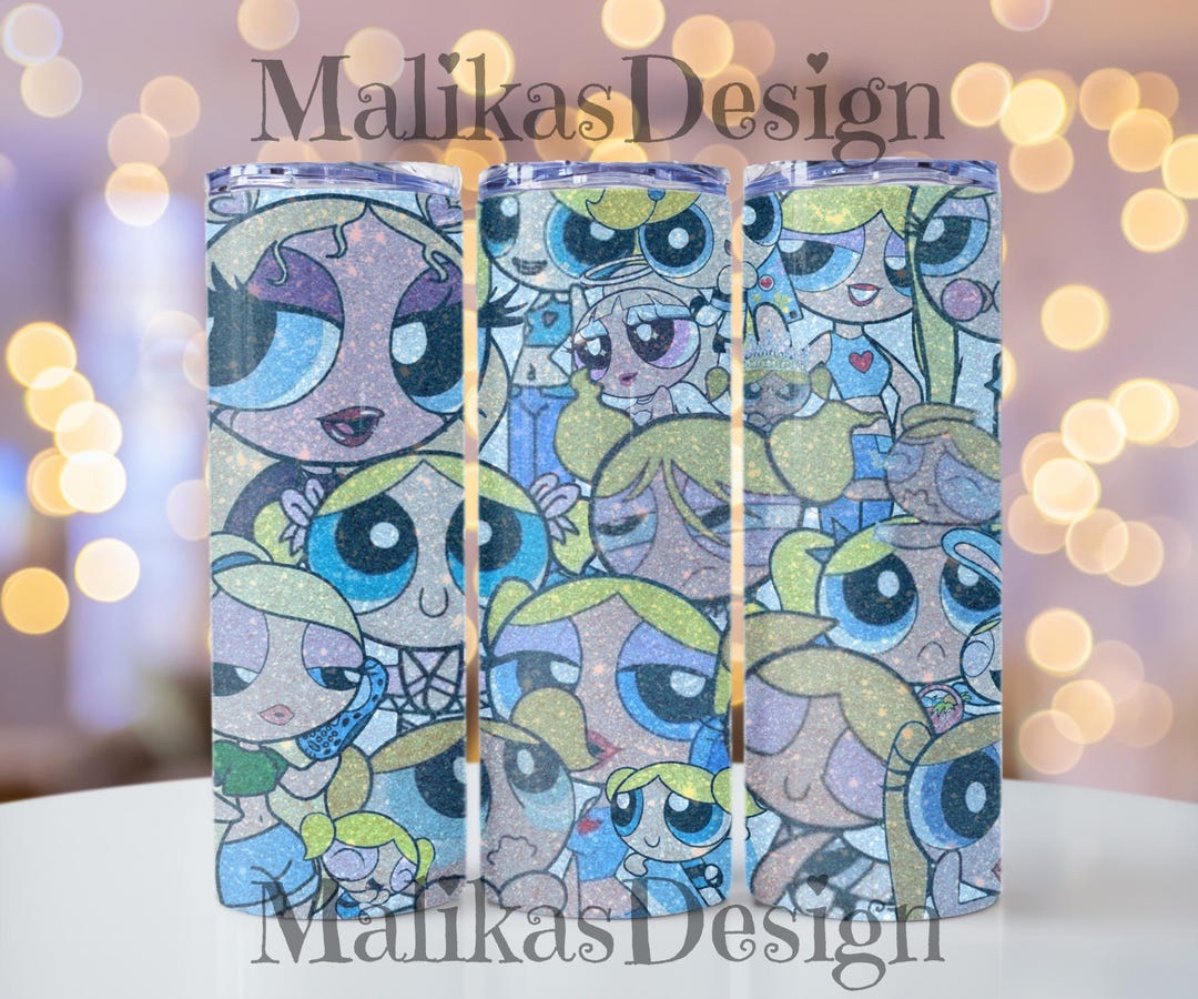 Powerpuff Blue Girl 20oz Sublimation Tumbler Wrap - Etsy