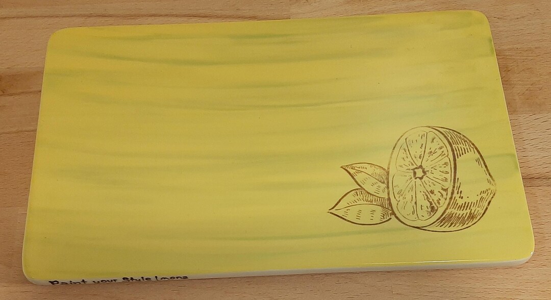 Ceramic Breakfast Board, Snack Board - Hand-painted, Dishwasher-safe ...