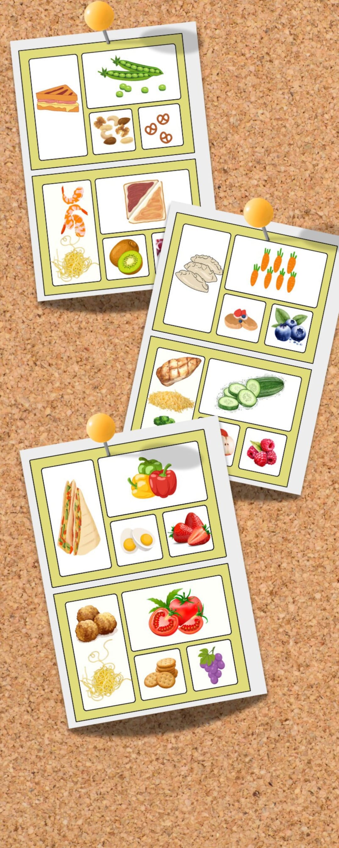 Lunch Box Ideas Printable Template - Etsy