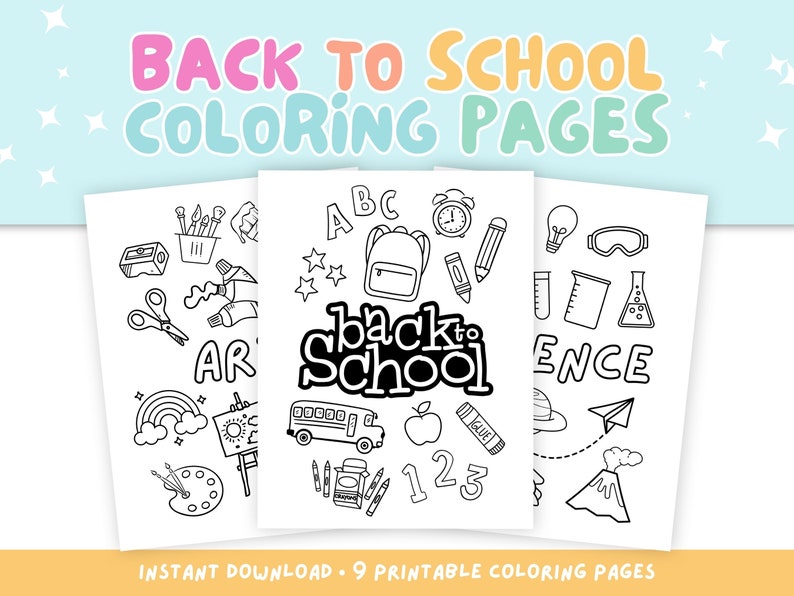Printable Back to School Coloring Pages, School Coloring Sheets ...