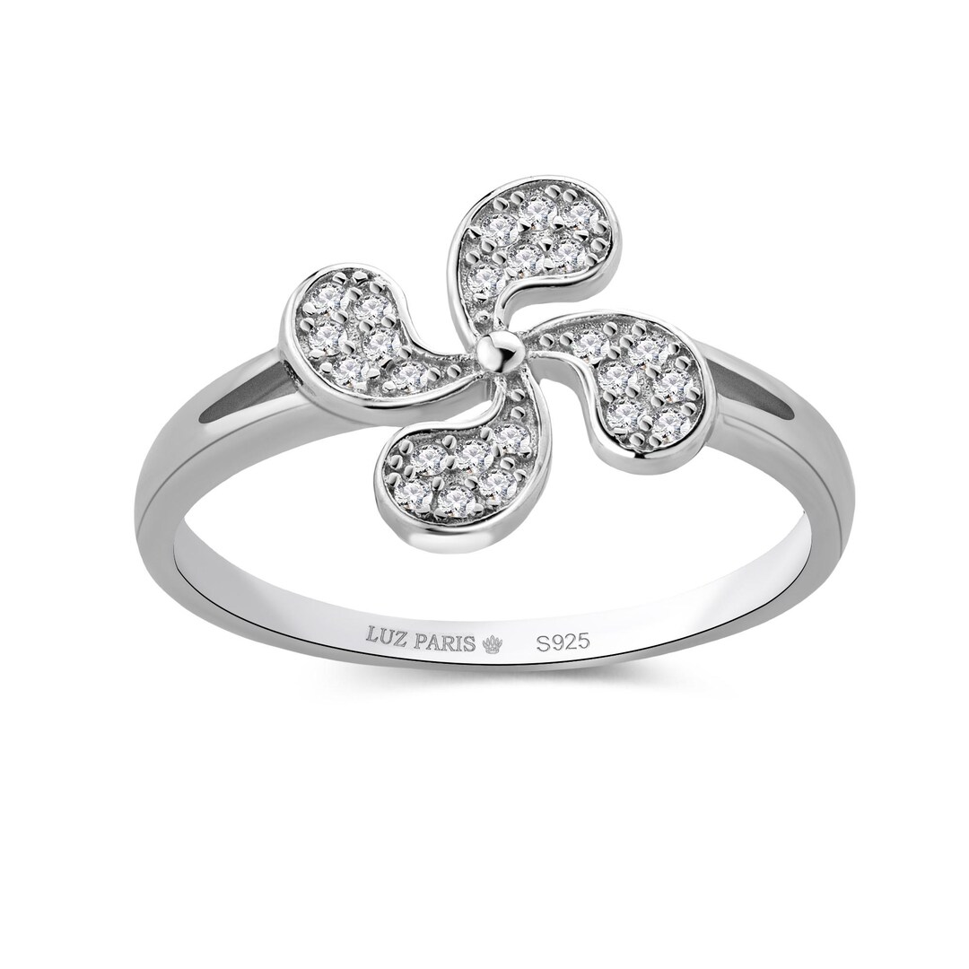 925mls Silver Ring Basque Lauburu 6 Sizes Available - Etsy