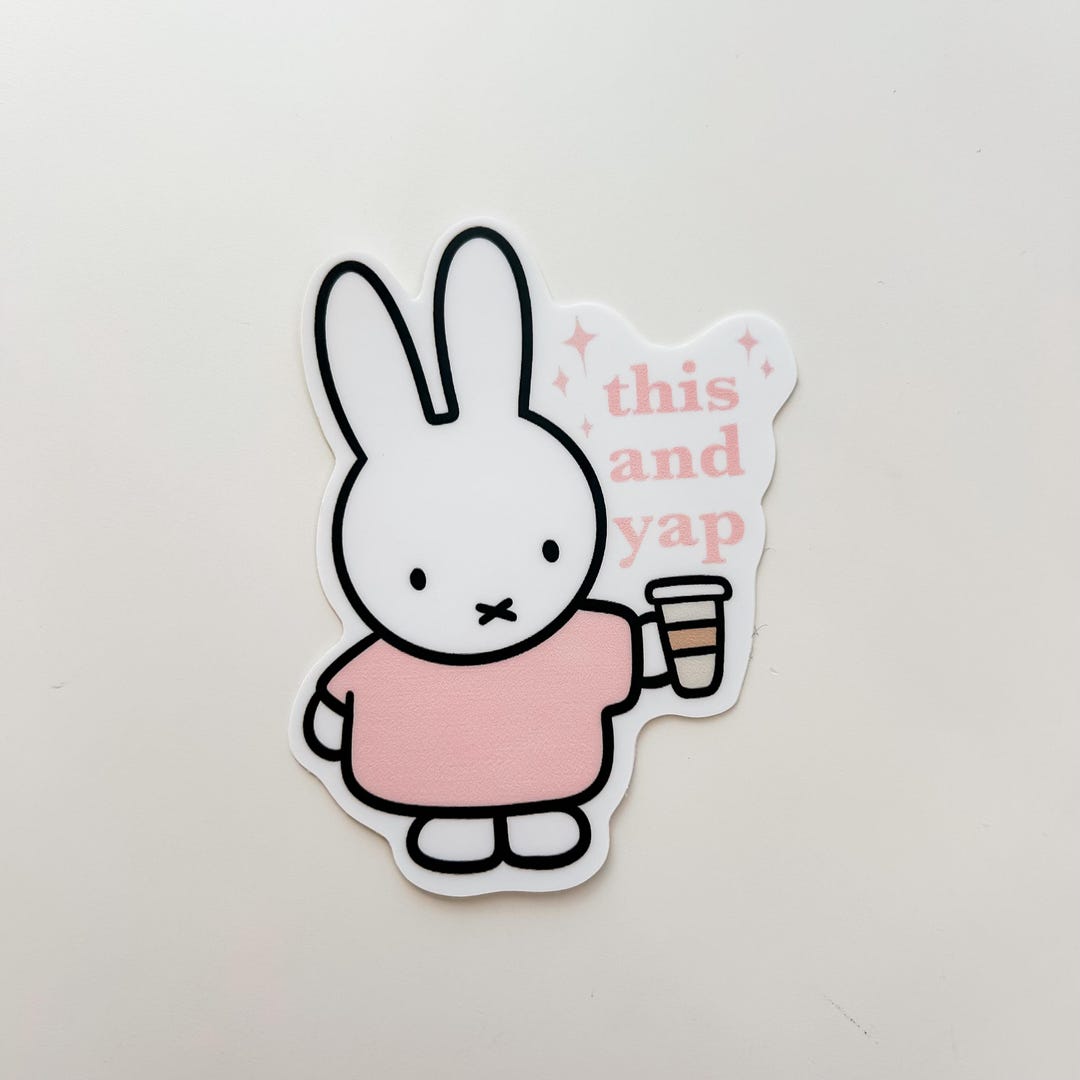 Bunny Sticker | This and Yap | Cute | Risascloud | Kotejico - Etsy