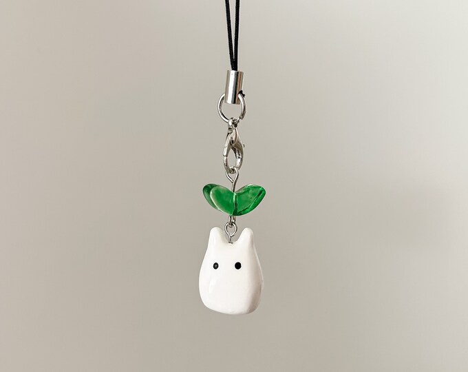 Chibi Sprout Charm | Keychain | Totoro | Ghibli Inspired | Aesthetic ...