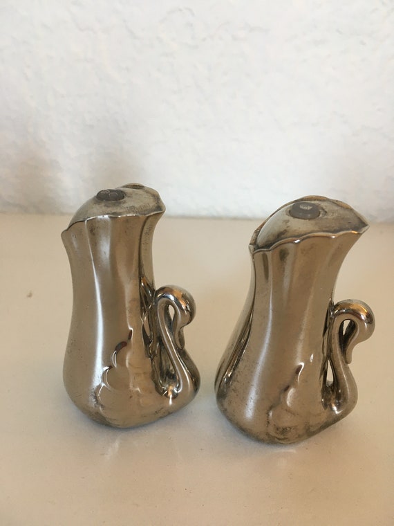 Kitchen & Dining Swans Art Deco Silver Plate Vintage Swan Salt and ...