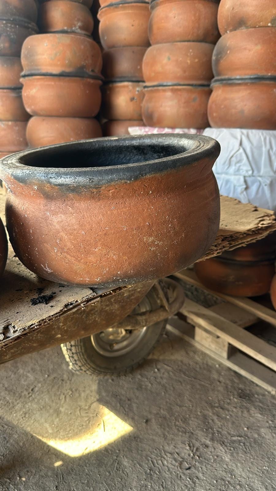 Unglazed Cooking Pot - Natural Clay Cookware for Open Fire / Oven ...