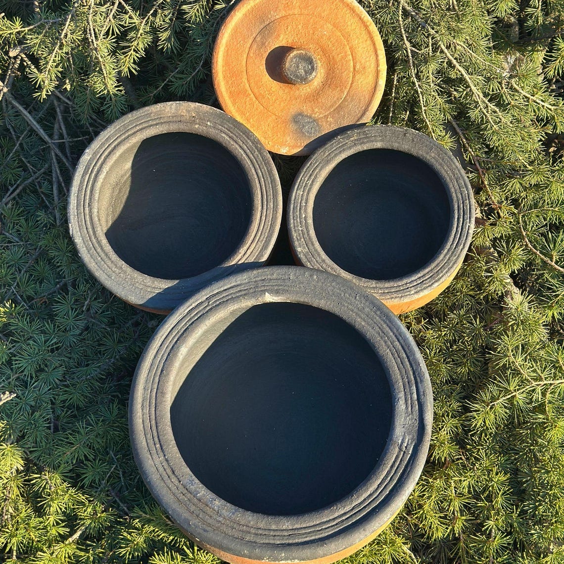 Unglazed Cooking Pot - Natural Clay Cookware for Open Fire / Oven ...