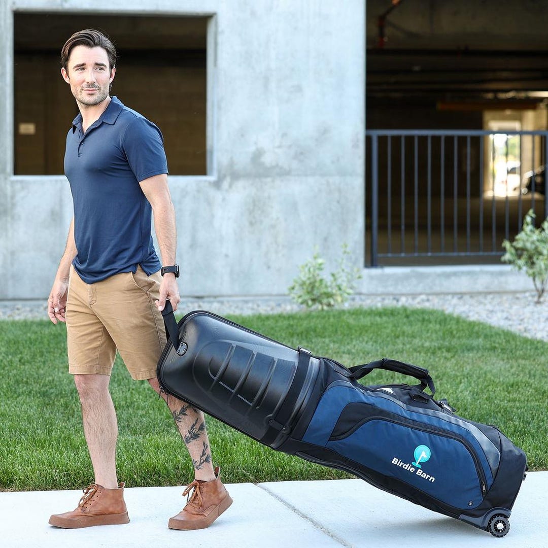 BIRDIE BARN Golf Travel Bags for Airlines - 2-sided Ample Storage ...