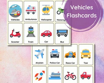 Color Cards, Educational Printable Cards, Kids Flash Card, Montessori ...