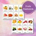 Fruit Cards, Educational Printable Cards, Kids Flash Card, Montessori ...