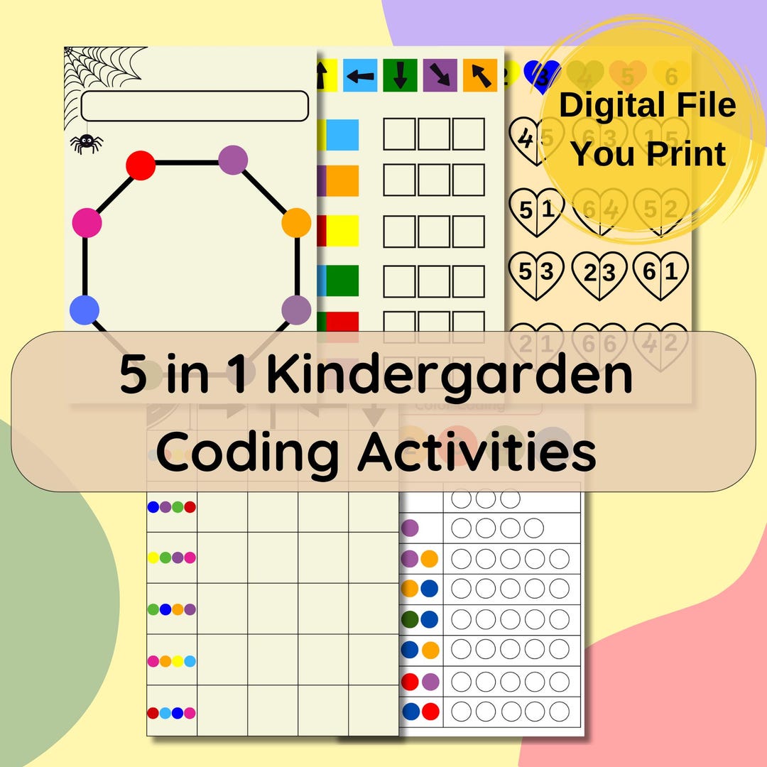 Coding for Kids, Kindergarten Activity, Educational Games for Kids ...